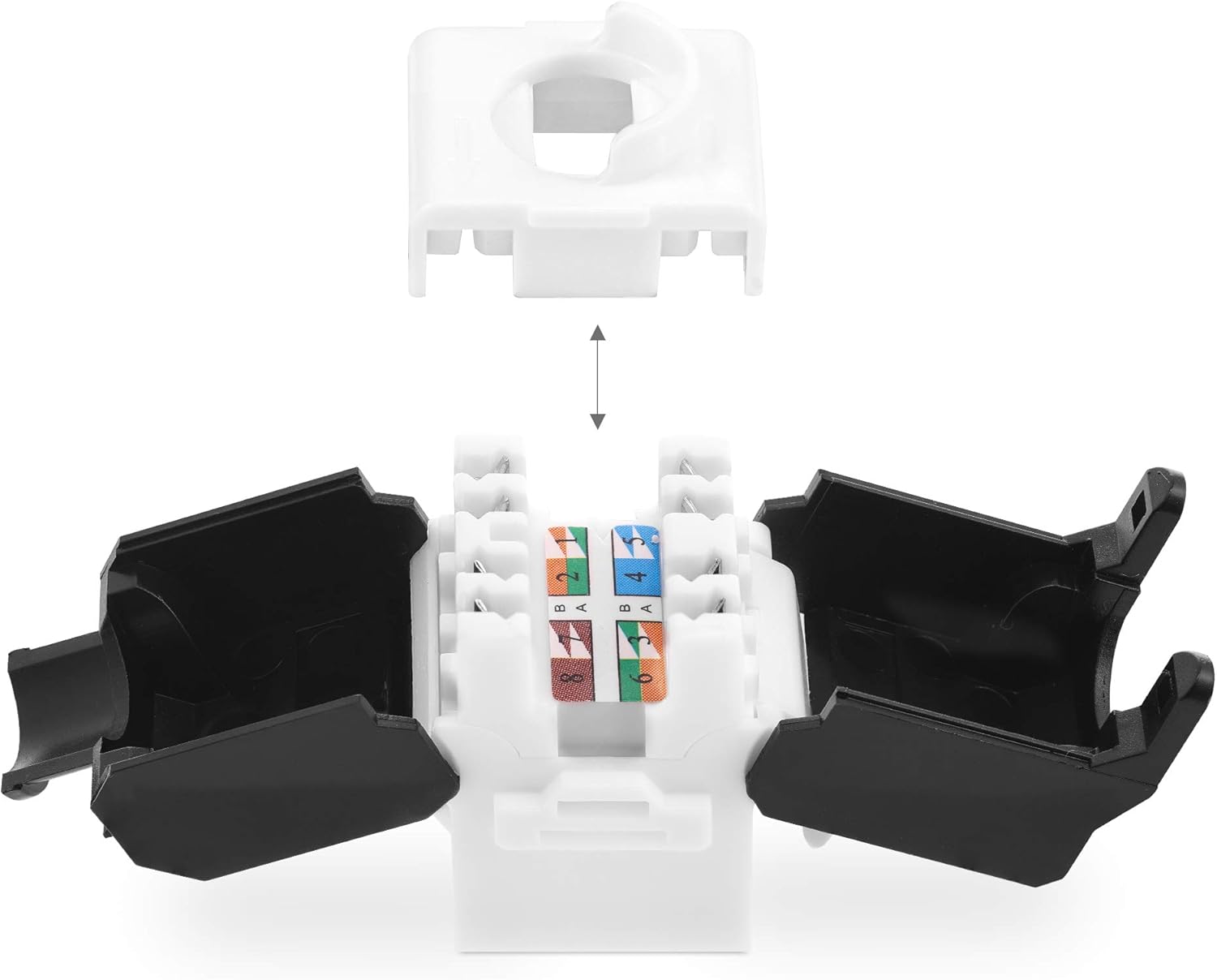 kwmobile Keystone Module Jacks – 12 Piece Unshielded CAT6 Keystone Jack ...