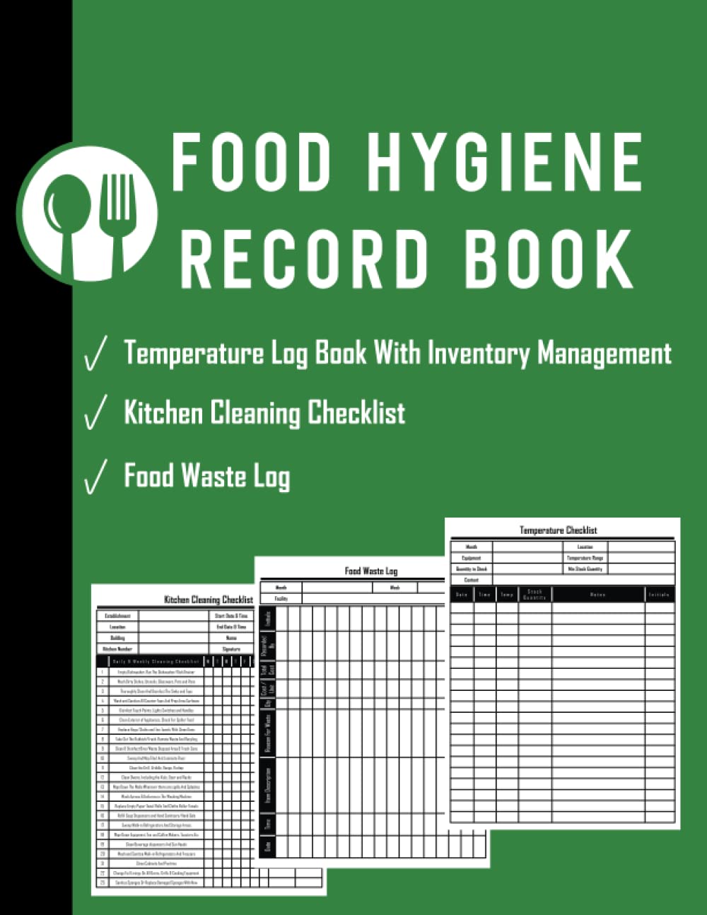 Food Hygiene Book: Food Hygiene Record Book | Contains Food/Fridge ...