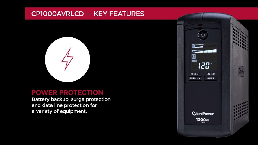 Watch CyberPower CP1000AVRLCD Intelligent LCD UPS System on Amazon Live
