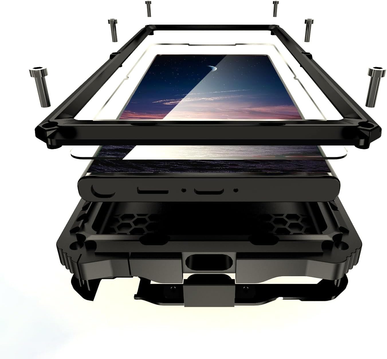 Amazon.com: Lunivop for Samsung Galaxy S25 Ultra Case Heavy Duty Metal ...