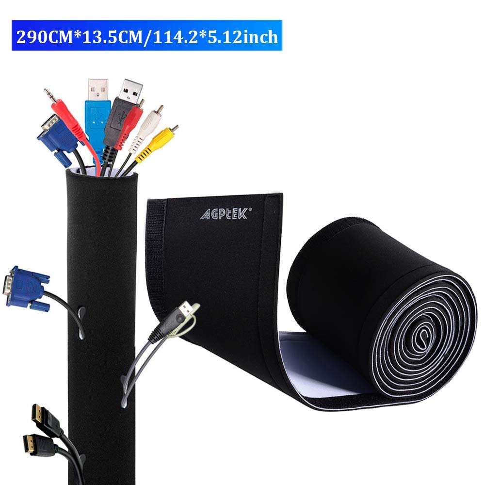 Snapklik.com : Cable Management Sleeve, 118" Super Long Neoprene ...