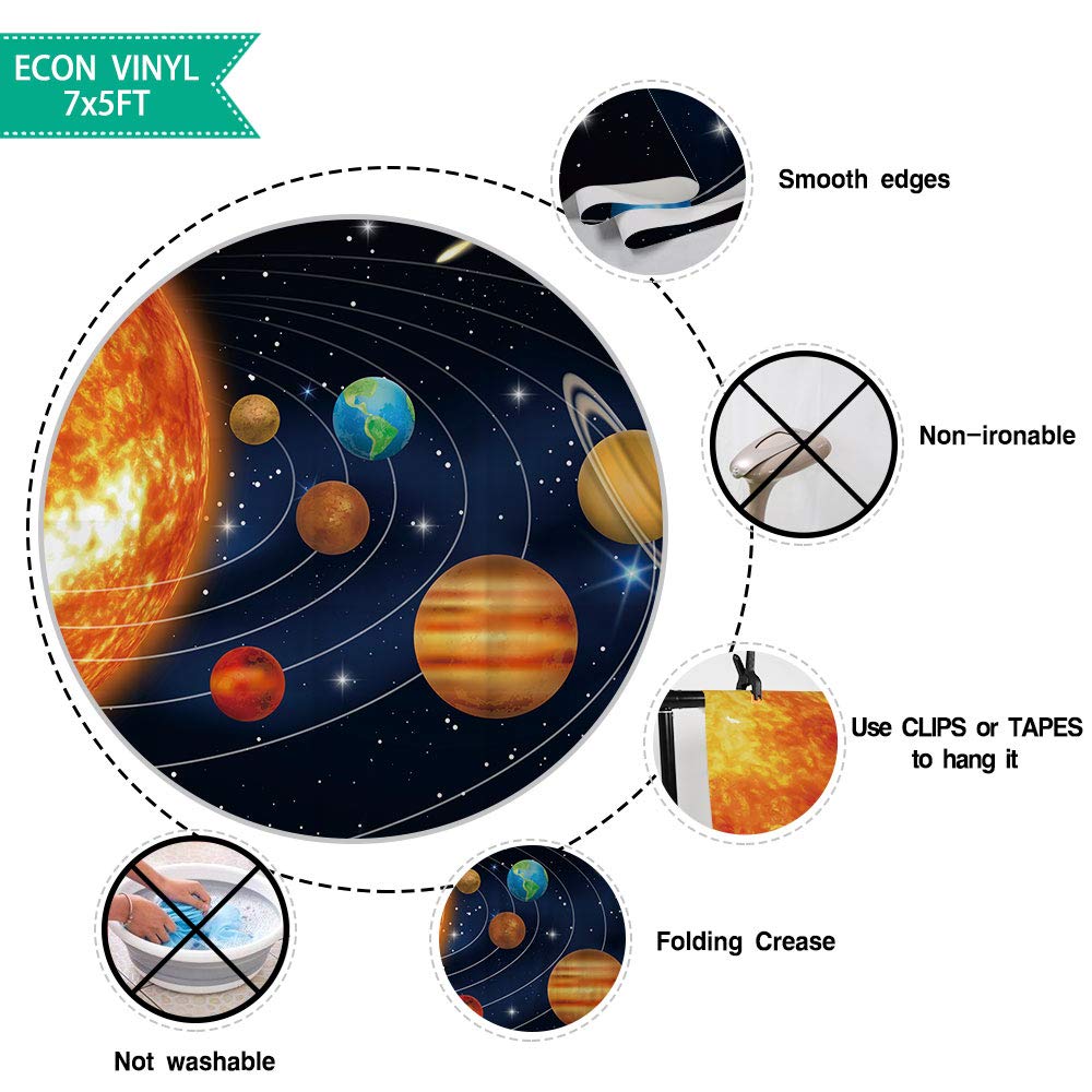 Buy Allenjoy Outer Space Theme Backdrop Solar System Planets Astronomy ...