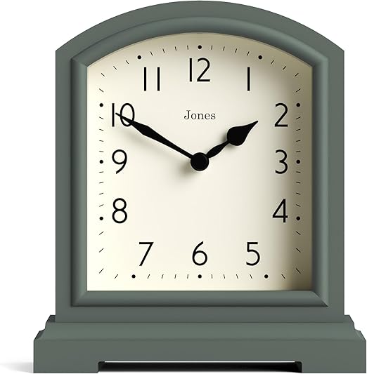 Jones Clocks® Tavern mantel clock | Modern arch top design | Asparagus ...