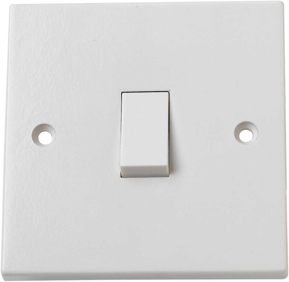 Merriway BH02606 Rocker 10amp Single Electric Wall Switch 1-Gang 1-Way ...