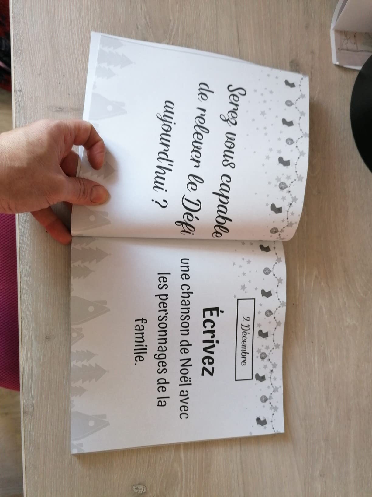 Calendrier de l'avent Défi Famille: Livre de Jeux pour Attendre Noël ...