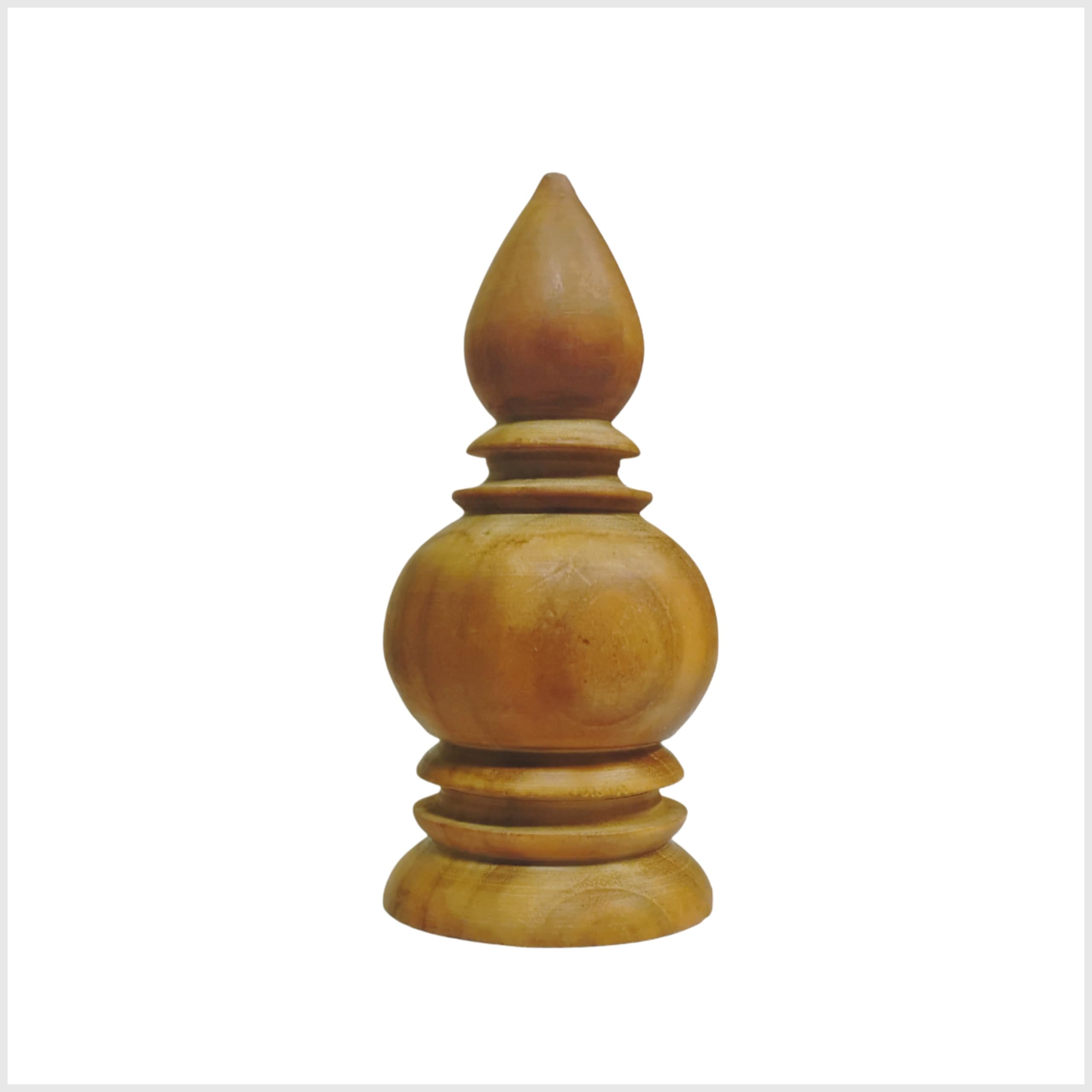 Wood Pooja Top Kalasam - Wooden Kalasam - Medium Size- 6 cm Diameter at ...