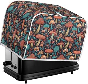 Amazon.com: Xarleslyna Toaster Cover 2 Slice Forest Mushroom Wide Slot ...