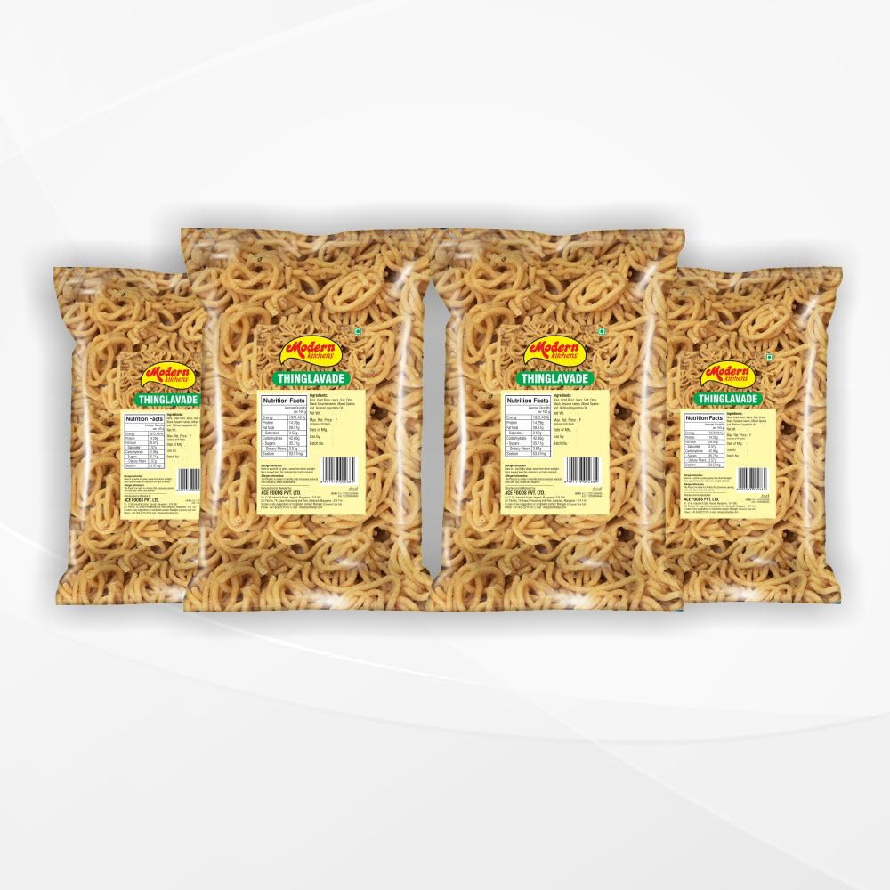 Modern Kitchens Masala Thingalvade/Spiral Chips Combo Pack | 100% Vegan ...