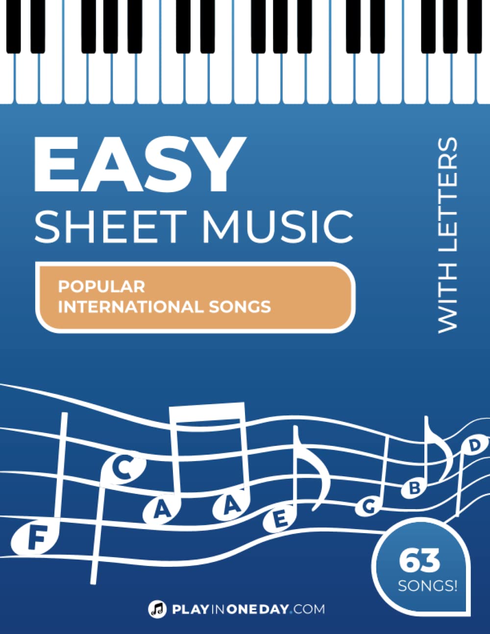Amazon.com: Easy Sheet Music (with letters) - Popular International ...