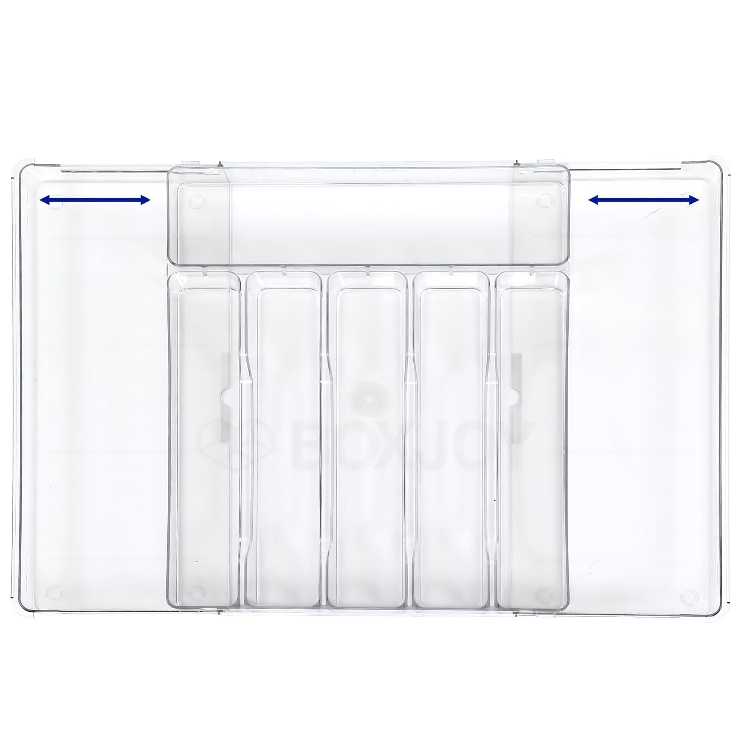 BOXJOY Expandable Unbreakable Acrylic Cutlery Tray For Kitchen Drawer ...