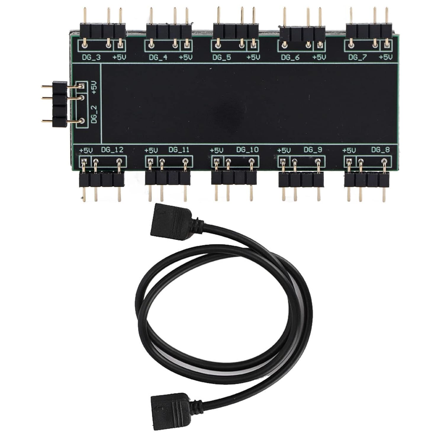 Amazon.com: Sunicon 10-Channel RGB Hub,Computer 10-Channel RGB Hub PC ...