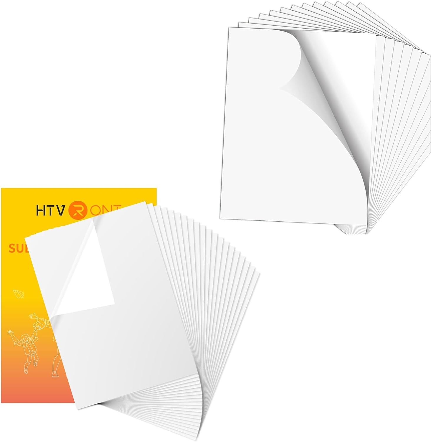 Amazon.com: HTVRONT Sublimation Sticker Paper Waterproof 20 Pcs Glossy ...