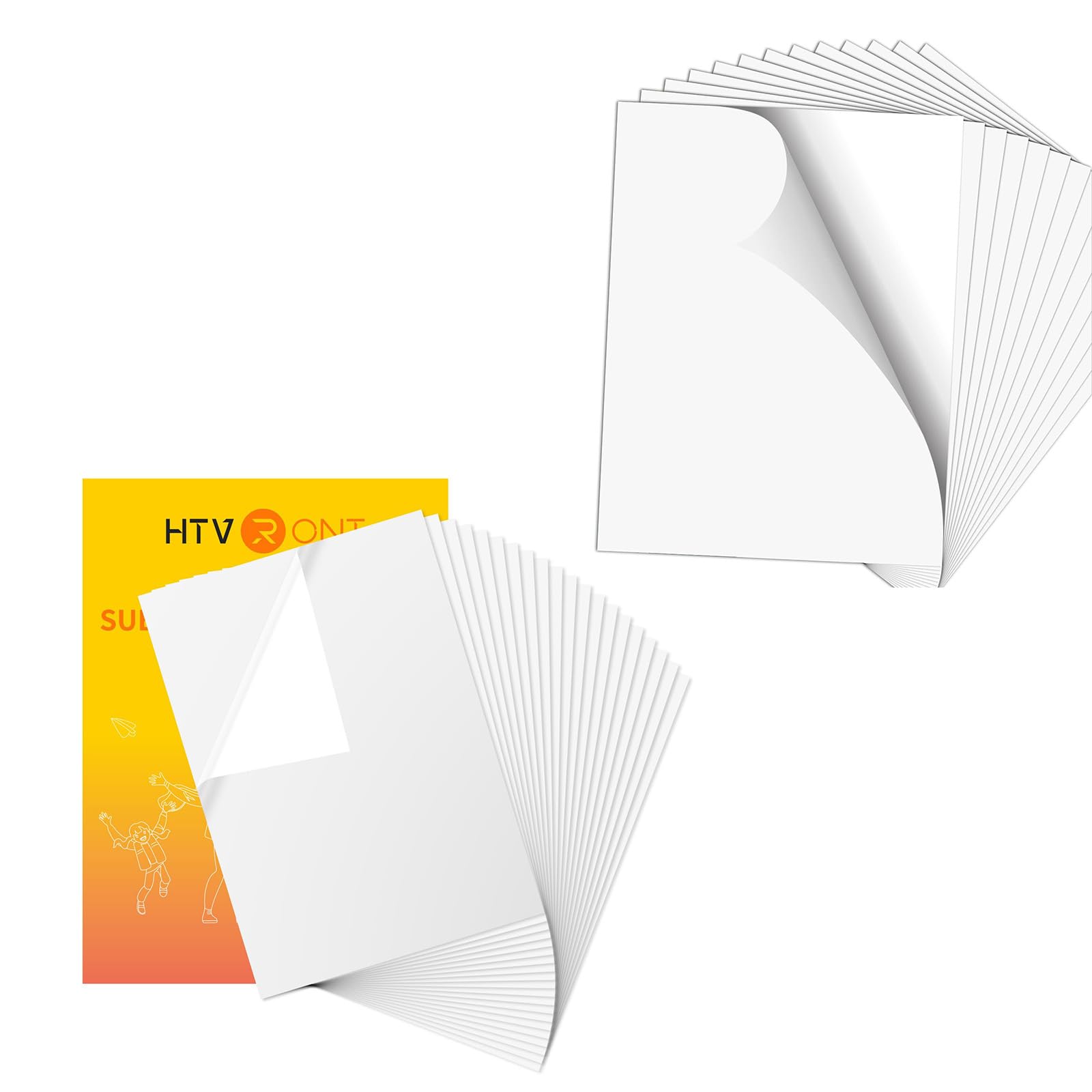Amazon.com: HTVRONT Sublimation Sticker Paper Waterproof 20 Pcs Glossy ...