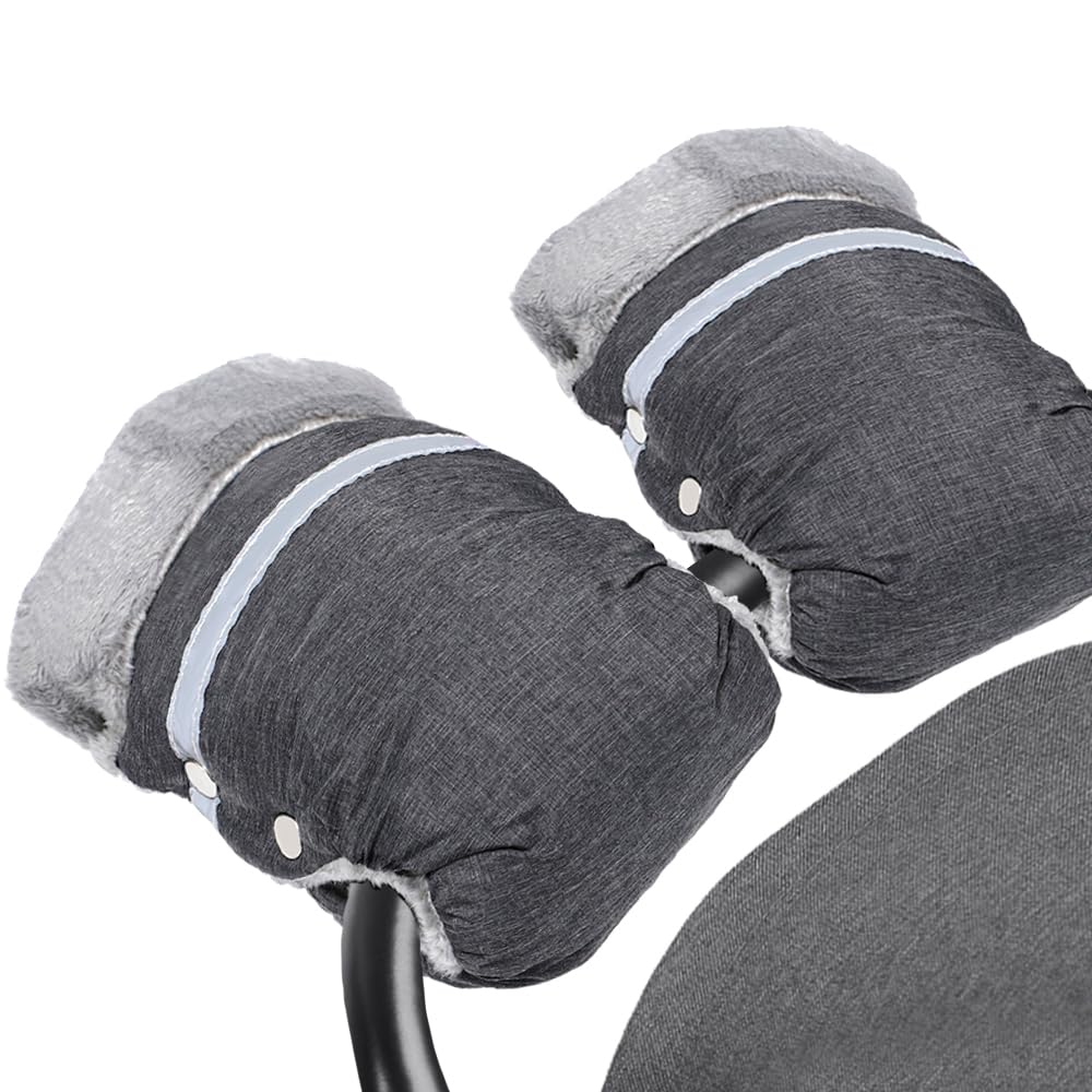 Pram Stroller Hand Muffs, MIVITOOM Waterproof Hand Gloves Winter ...