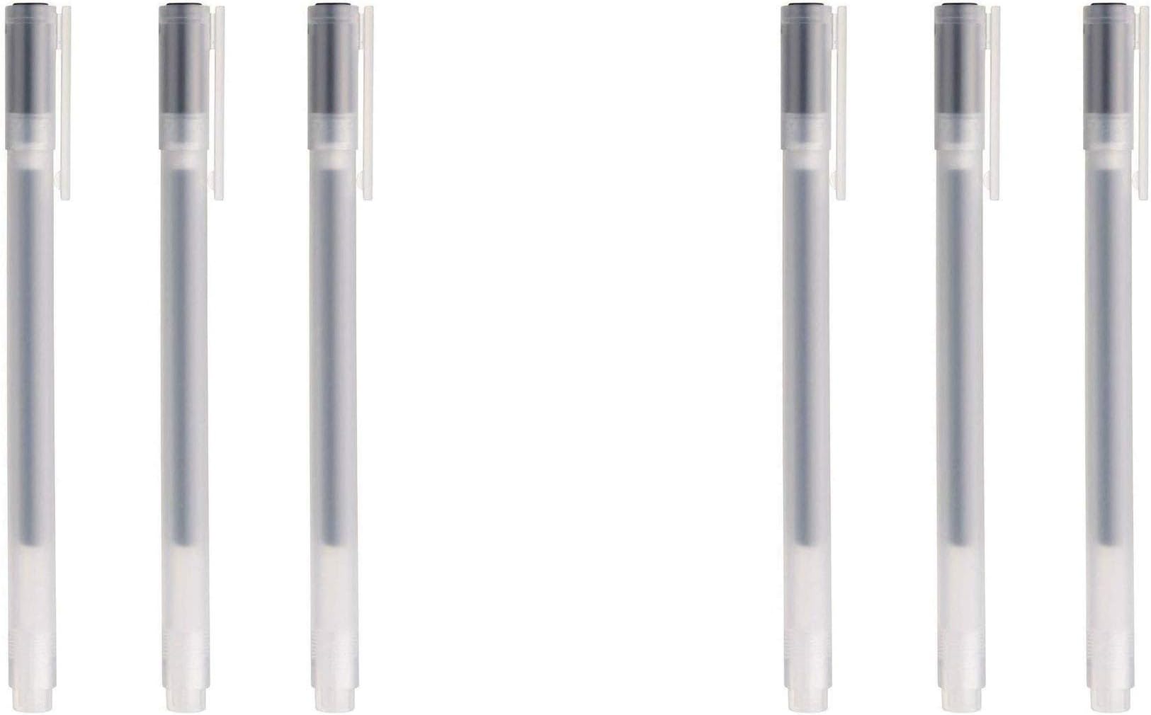 Amazon.com: Muji Gel Ink Ball Point Pen, Black, 0.5mm, Pack of 3 (Japan ...