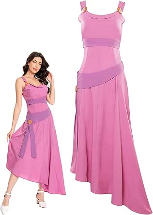 Amazon.com: Megara Costume Dress for Women Adult Princess Meg Cosplay ...