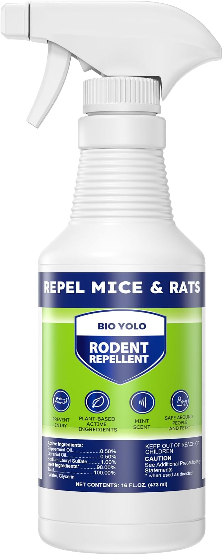 Amazon.com: BIO YOLO Rodent Repellent Spray, 16oz – Effective Natural ...