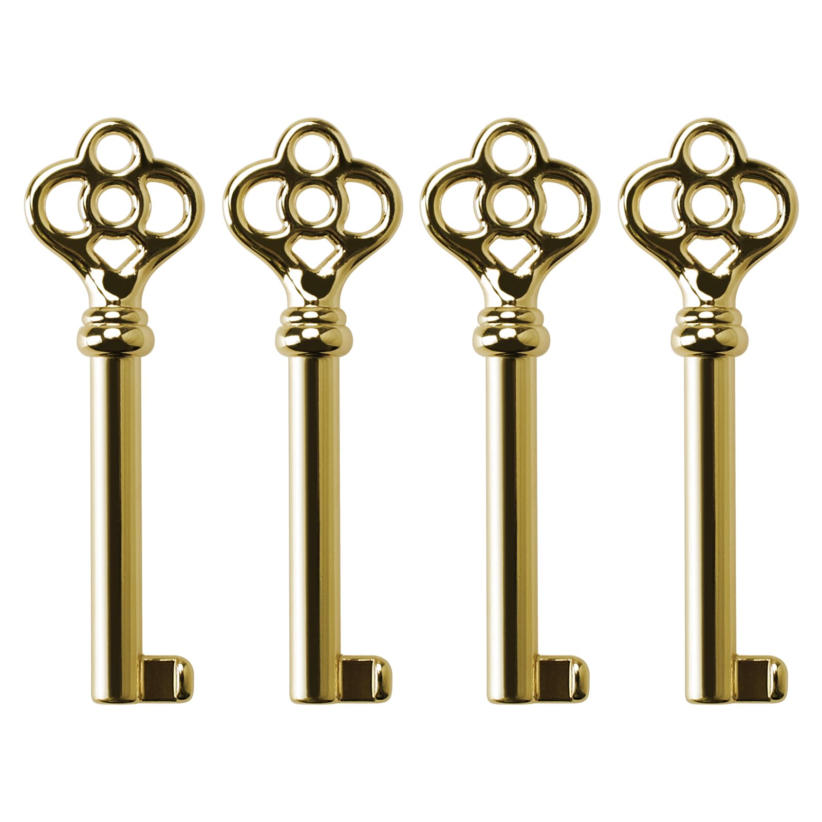 KY-3AB Antique Brass Hollow Barrel Skeleton Key,Hollow Barrel Skeleton ...