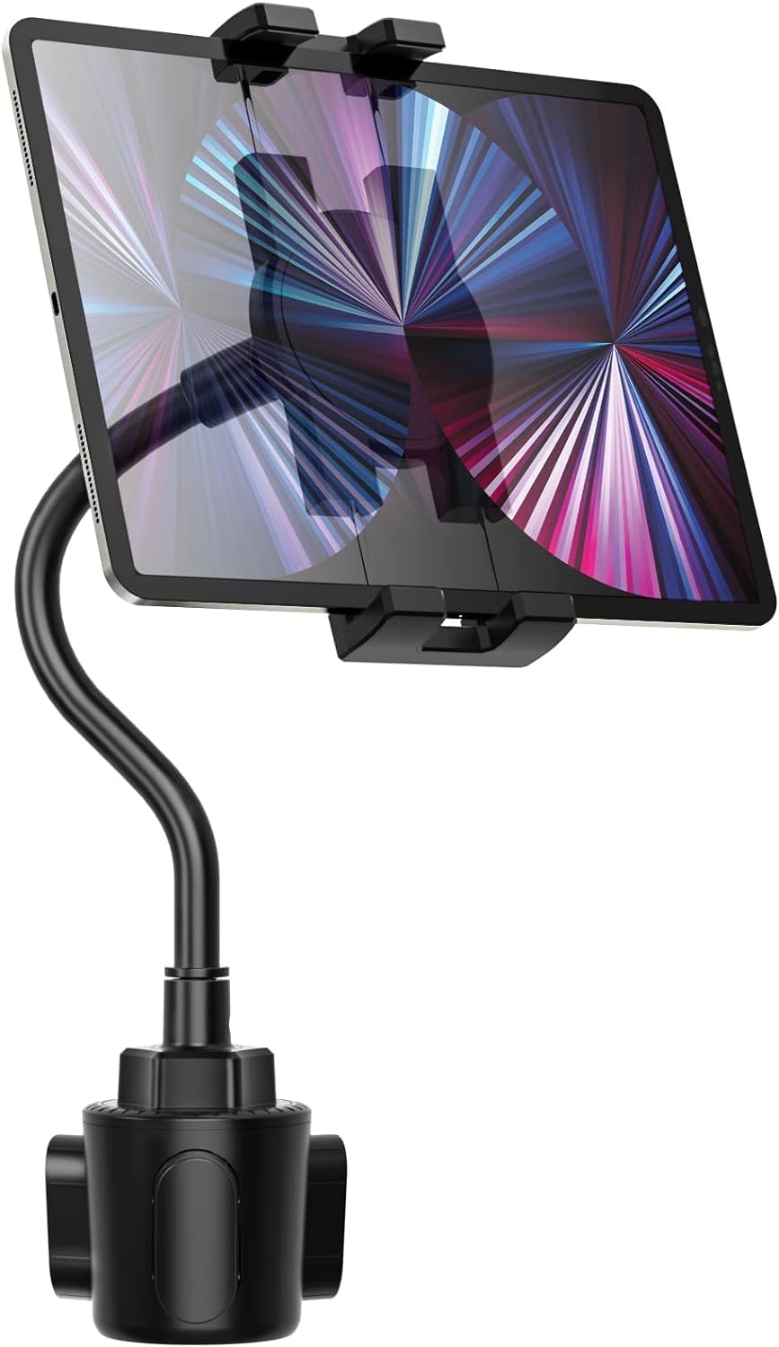 Amazon.com: Car Cup Holder Tablet Mount, Adjustable Gooseneck : Electronics