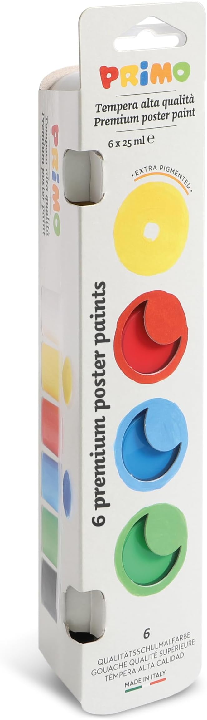 Amazon.com: PRIMO Premium Tempera Paint Pot Set, 6-Color Classic Set ...