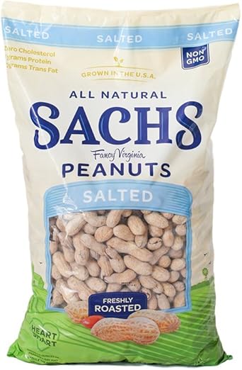Sachs Delicious Roasted / Salted in Shell Peanuts 5lb by Sachs : Amazon ...