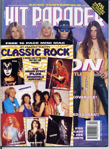 Hit Parader Magazine POISON Axl Rose ANGUS YOUNG Alice in Chains VINCE ...