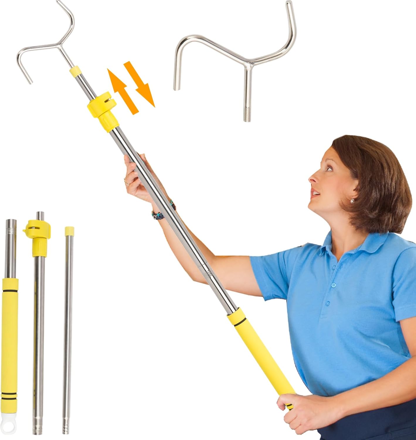 Amazon.com: Frebuta Telescoping Drapery Pull Rod For Curtains Wand,36 ...