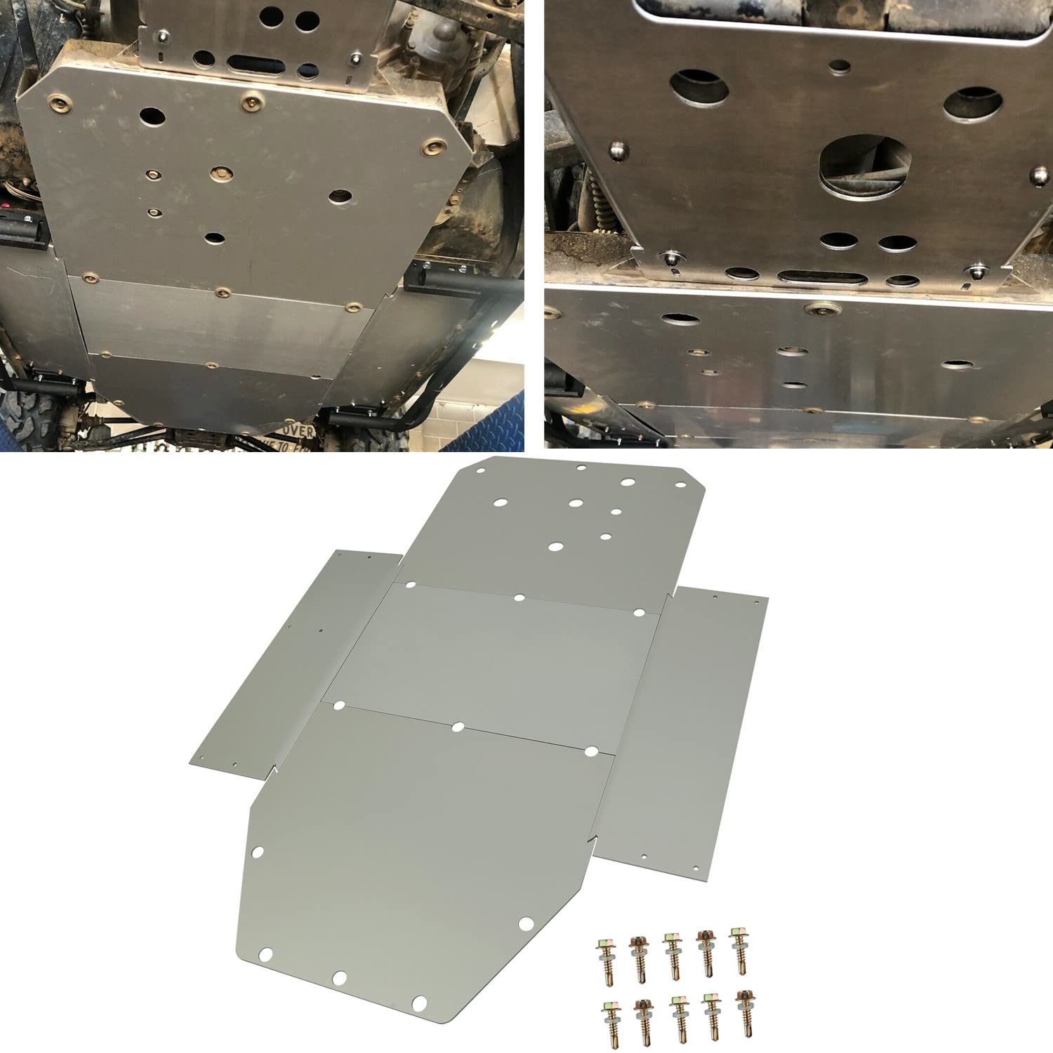 KUAFU Aluminum Full Chassis Skid Plate Compatible With 2015-2016 ...