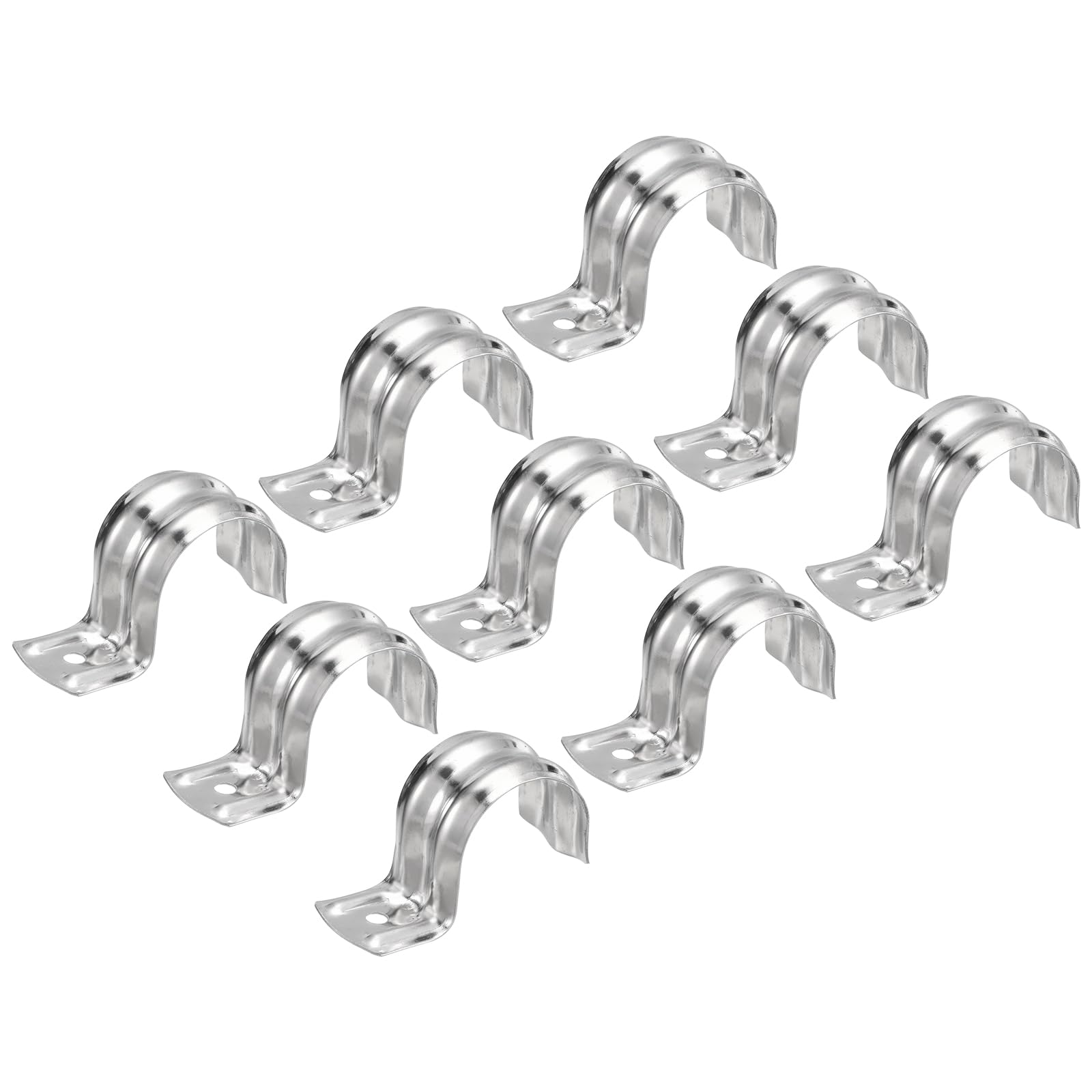 uxcell 18Pcs 1 Inch Rigid Pipe Straps, One Hole Straps R Shape Bracket ...