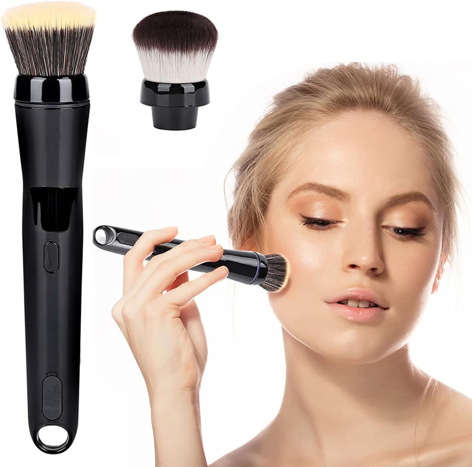 Professional Electric Makeup Brush Automatic Rotating Makeup Brush 360 ...