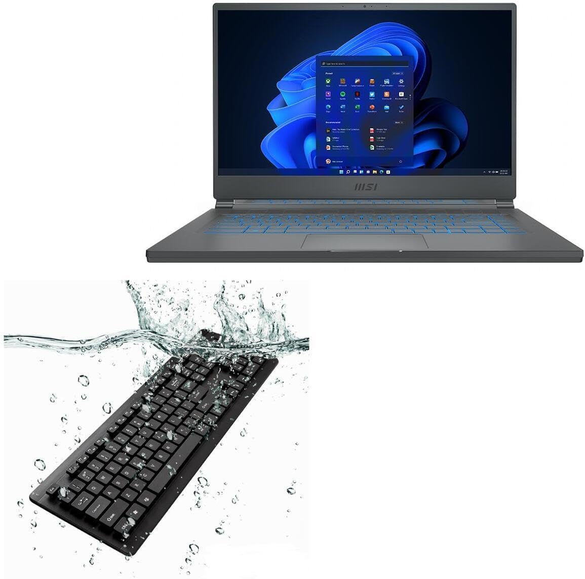 Amazon.com: BoxWave Keyboard Compatible with MSI Stealth 15M (Intel ...