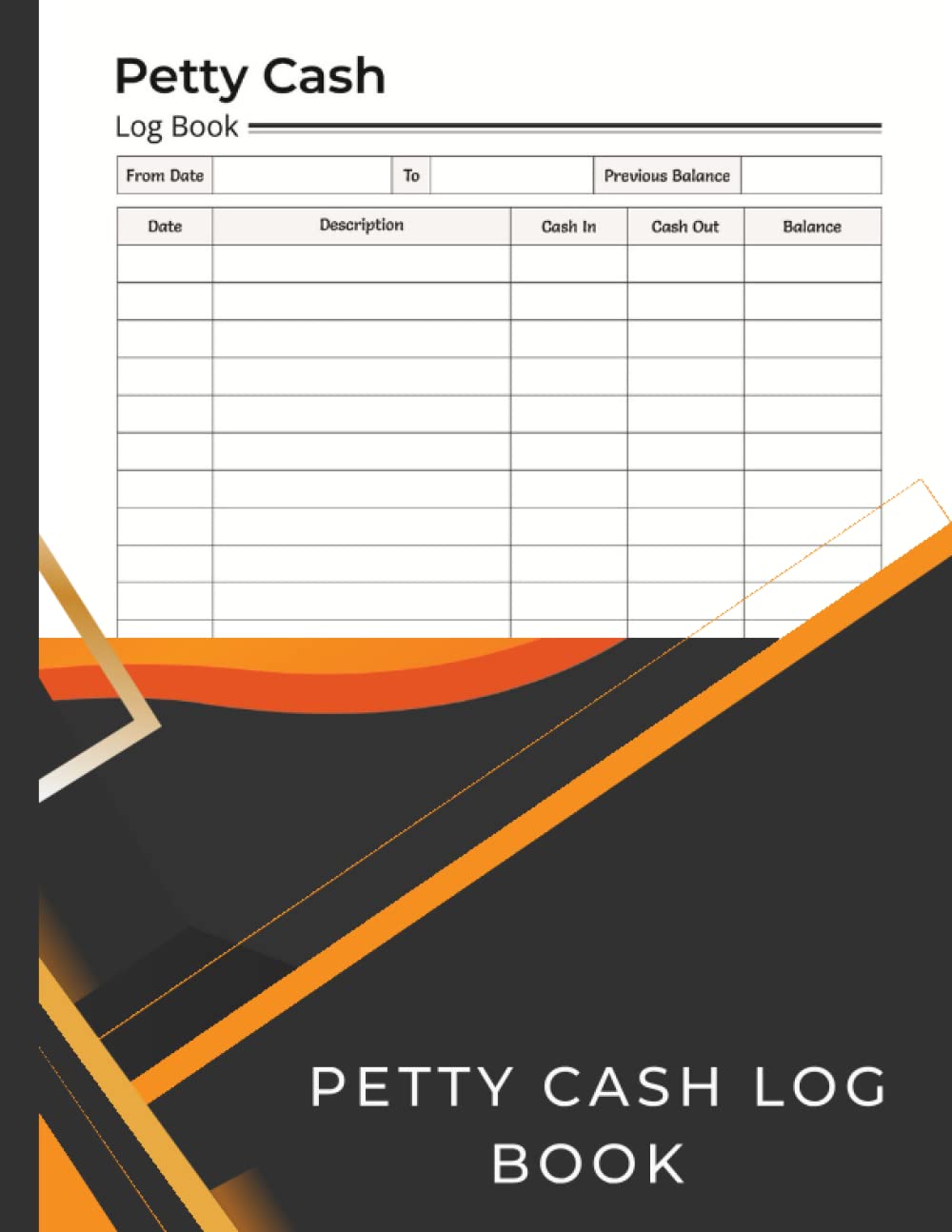 Amazon.com: Petty Cash Log Book : A Ledger for Recording and Managing ...