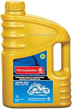 TVS AUTOMOTIVE 2 Wheeler SL 20W-50 Synthetic MCO Engine Oil, 1 L - Price History