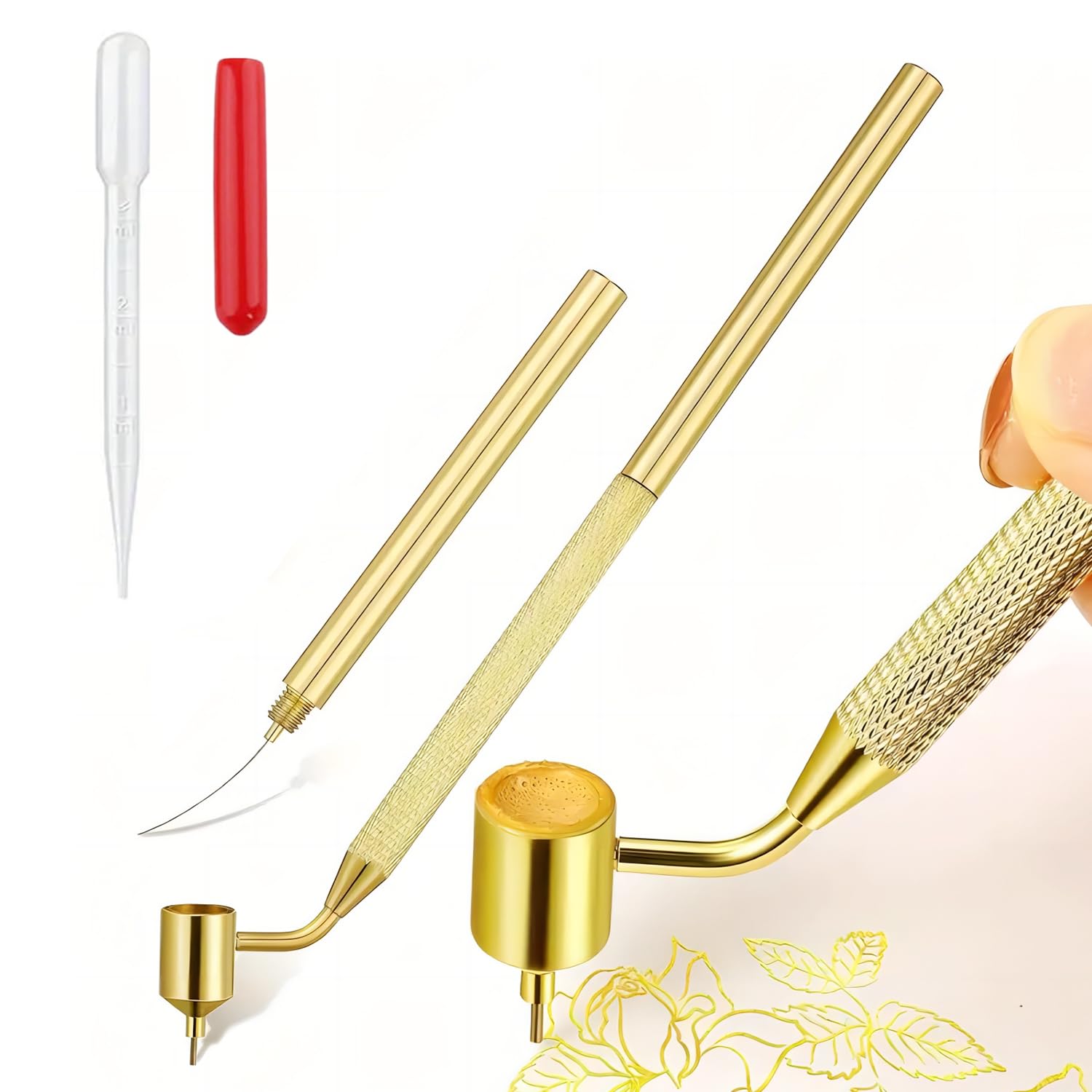2 Pieces Detailing Fine Painting Pen Writer Touch up Paint Applicator ...