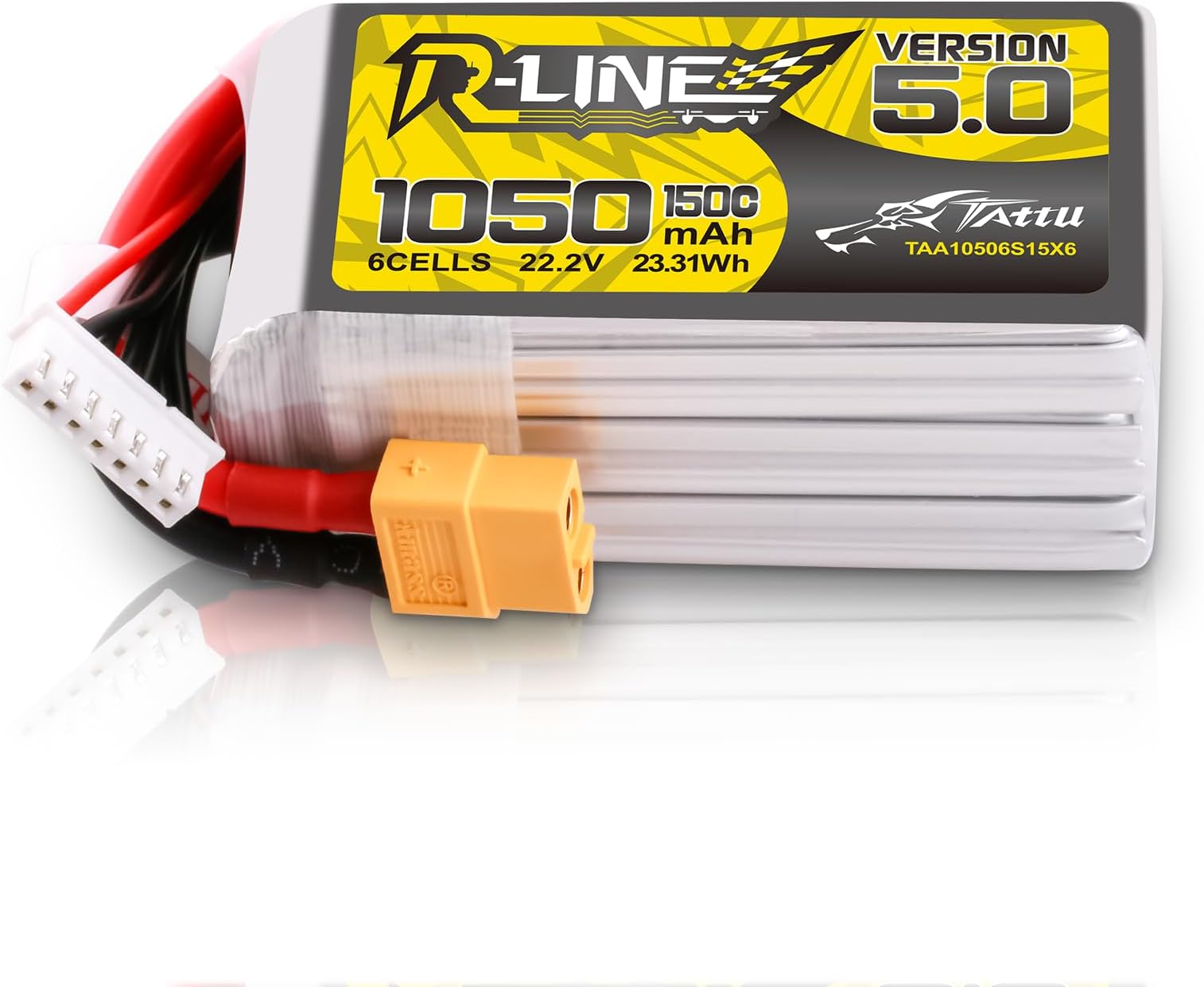 Amazon.com: TATTU R-Line Version 5.0 6S Lipo Battery 22.2V 150C 1050mAh ...
