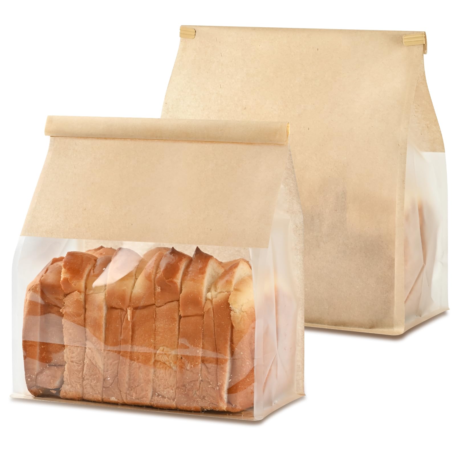 Amazon.com: Ohuimrt 50 PCS Paper Bread Bags for Homemade Breads, 8.7 x ...