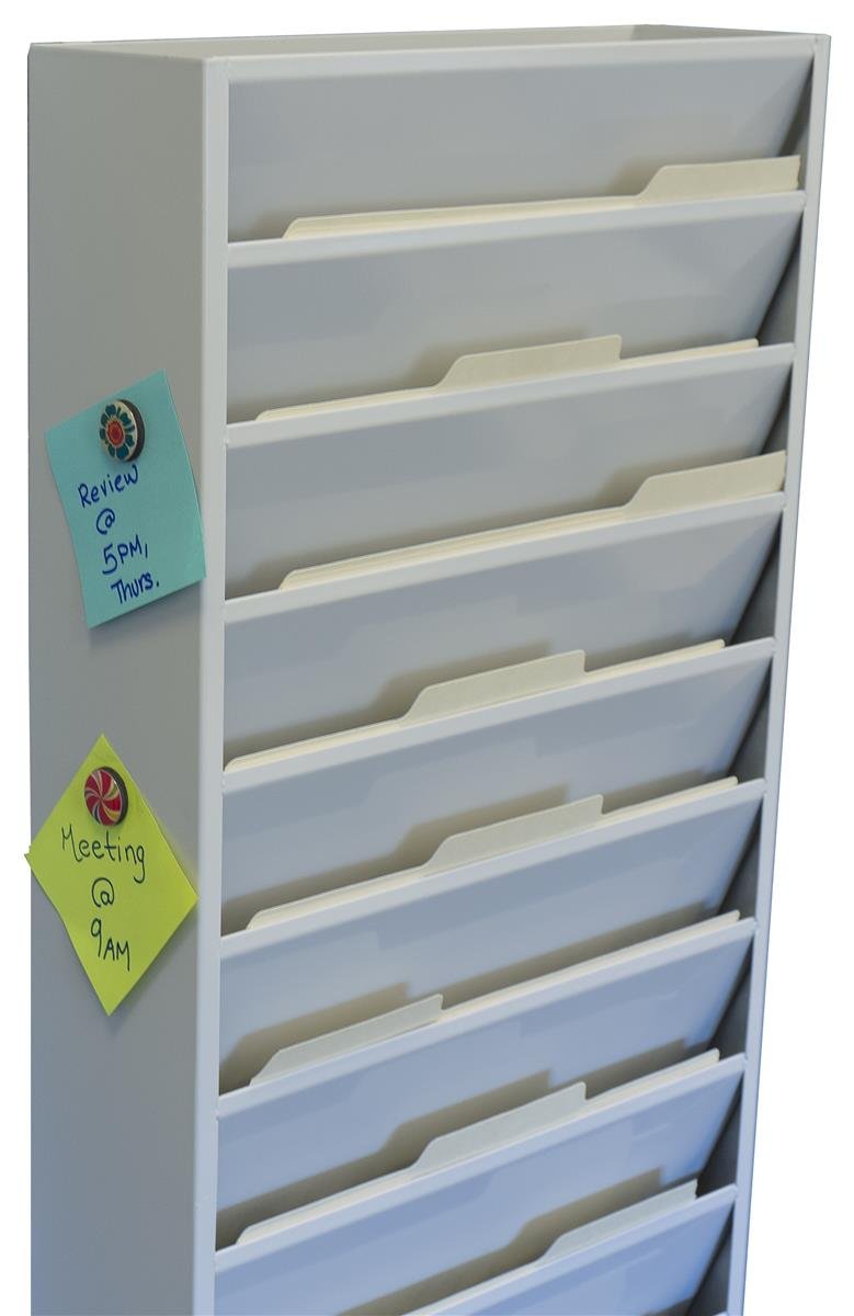 Snapklik.com : File Folder Wall Rack, 20 Pockets, Tiered, Office And ...