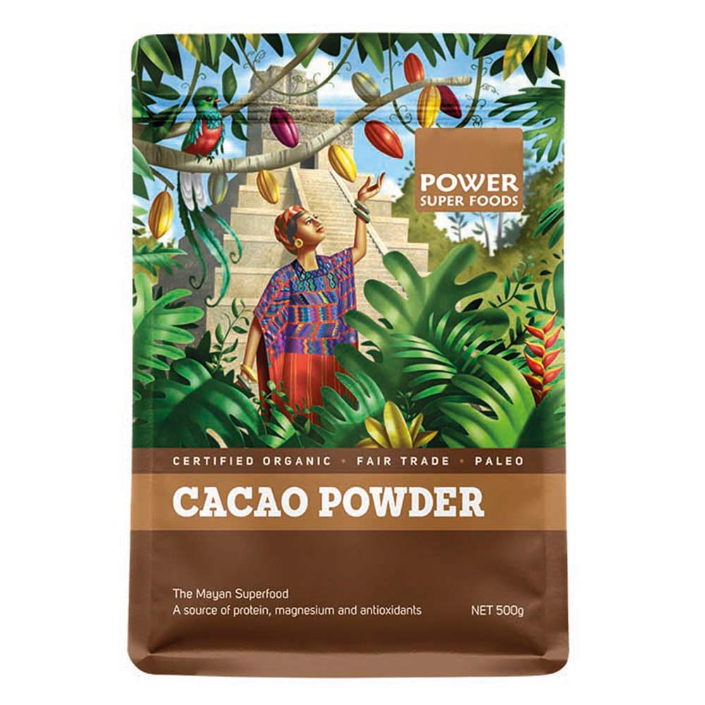 Power Super Foods Organic Cacao Powder 500 g : Amazon.com.au: Health ...