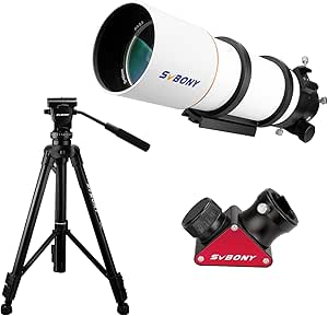 Amazon.com : SVBONY SV48P 90mm Telescope Bundle with SVBONY SA402 Tripod and SV188P Dielectric ...