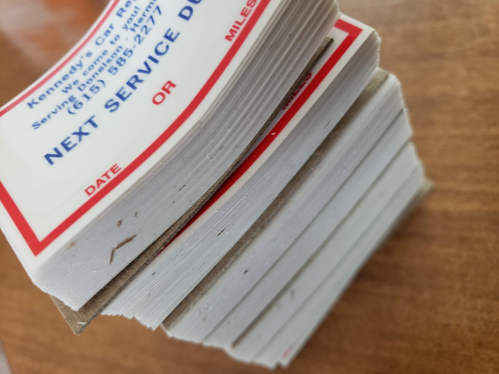 Amazon.com : CheckSimple "Next Service Due" Oil Change Stickers ...