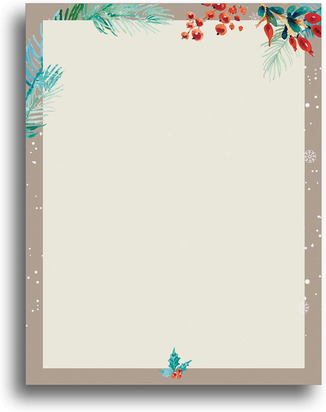 Amazon.com: Jolly Holly Stationery - 80 Sheets : Office Products