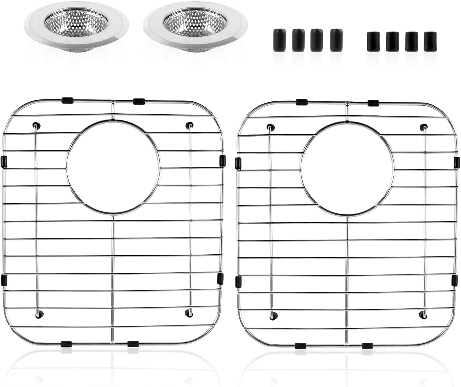 KintKita Sink Rack for Bottom of Sink 13"x11.6",2 Pack 304 Stainless ...