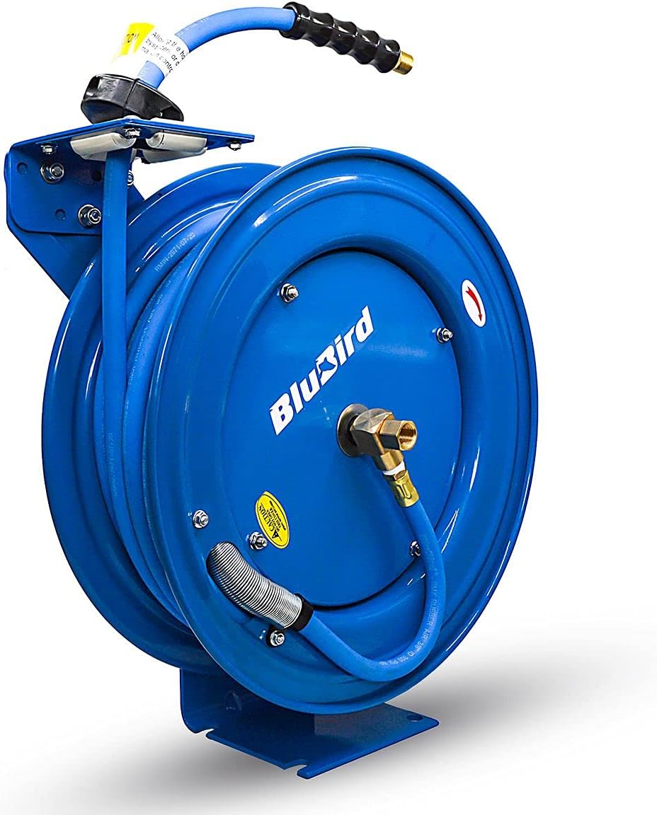 Amazon.com: BluBird RMX BluSeal Retractable Water Hose Reel w/ Hot ...