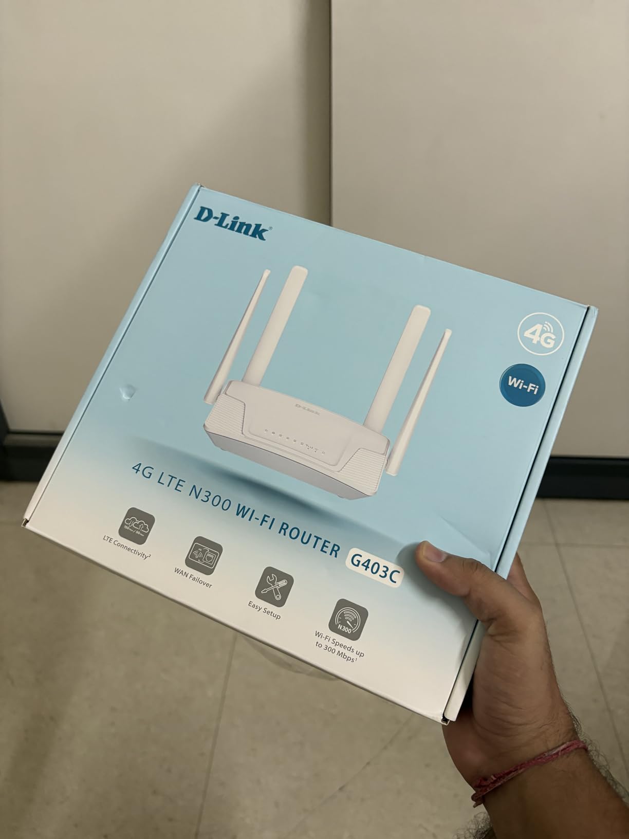D-Link G403C |N300 4G Smart Router | Works with Google Assistant and ...