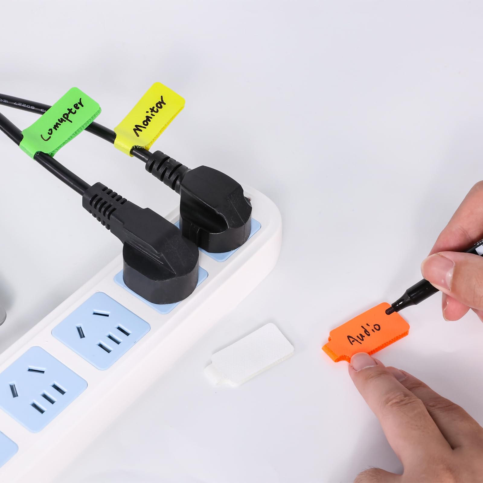 Snapklik.com : 40 PCS Cable Labels, Cable Ties, Cable Write-on Label ...