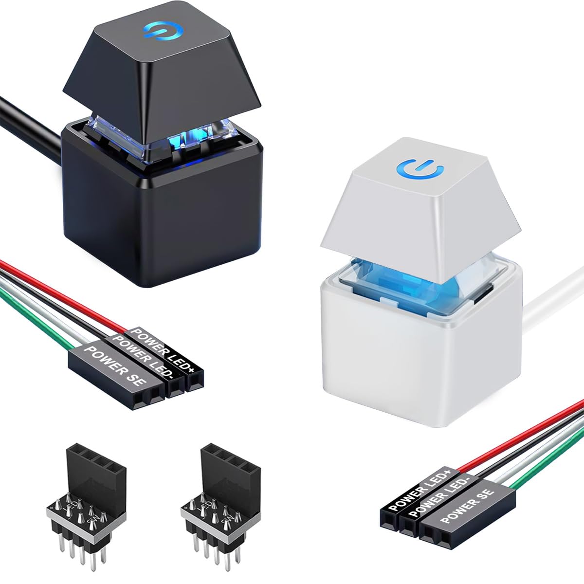 DAOKAI Desktop Computer Power Switch PC Power Button External Supply ...