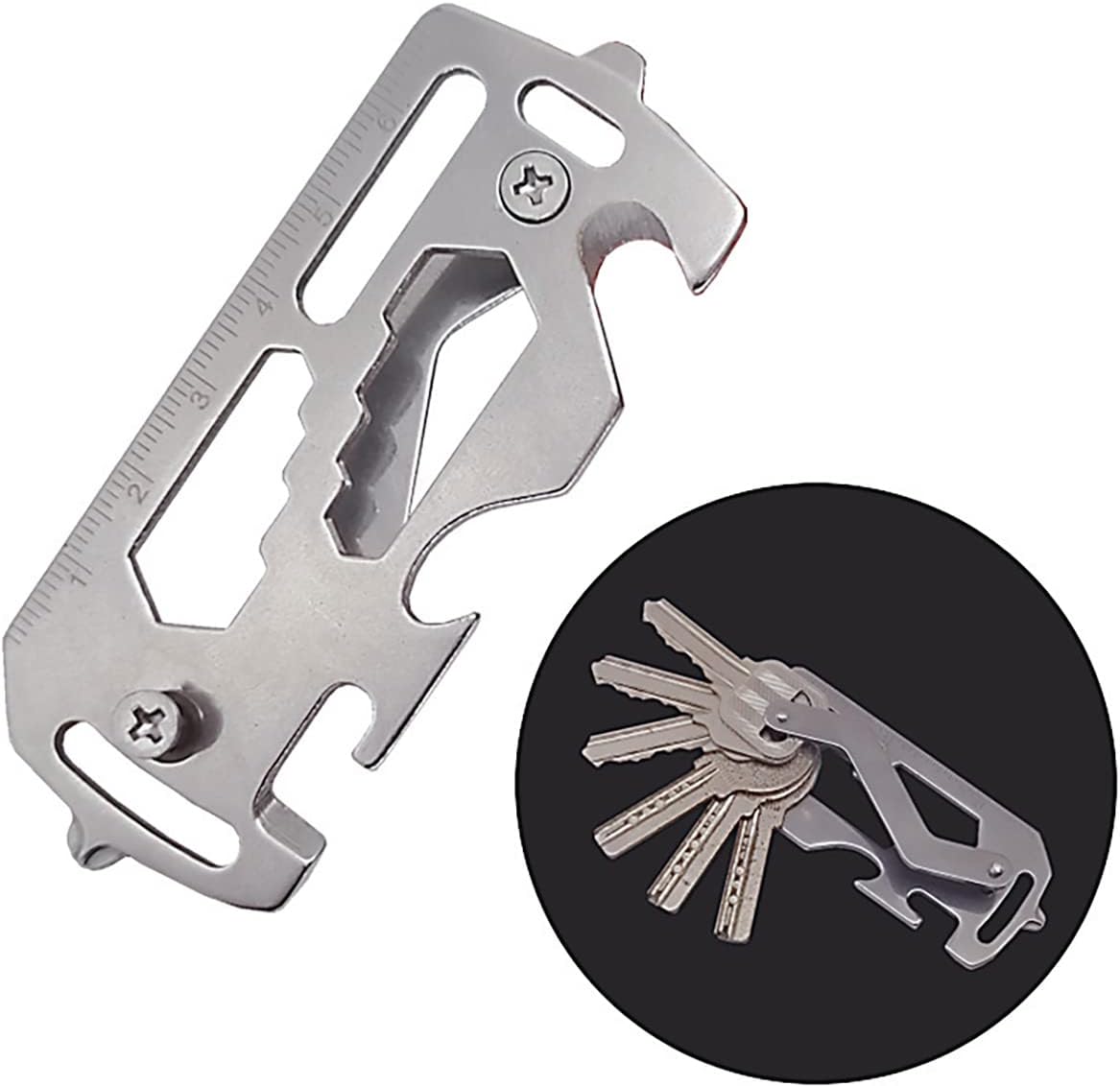 Compact Multitool Pocket-Sized Key Holder and Key Organizer, Multi EDC ...