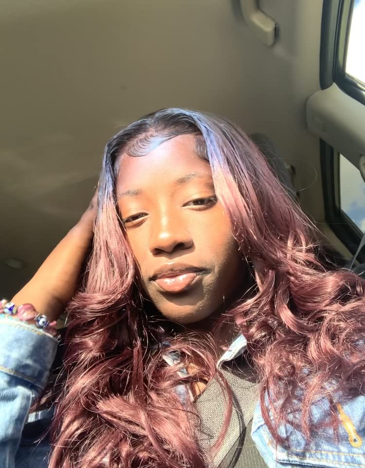 $8/mo - Finance ANDRIA Brown Wig Synthetic Lace Front Wig Dark Root ...