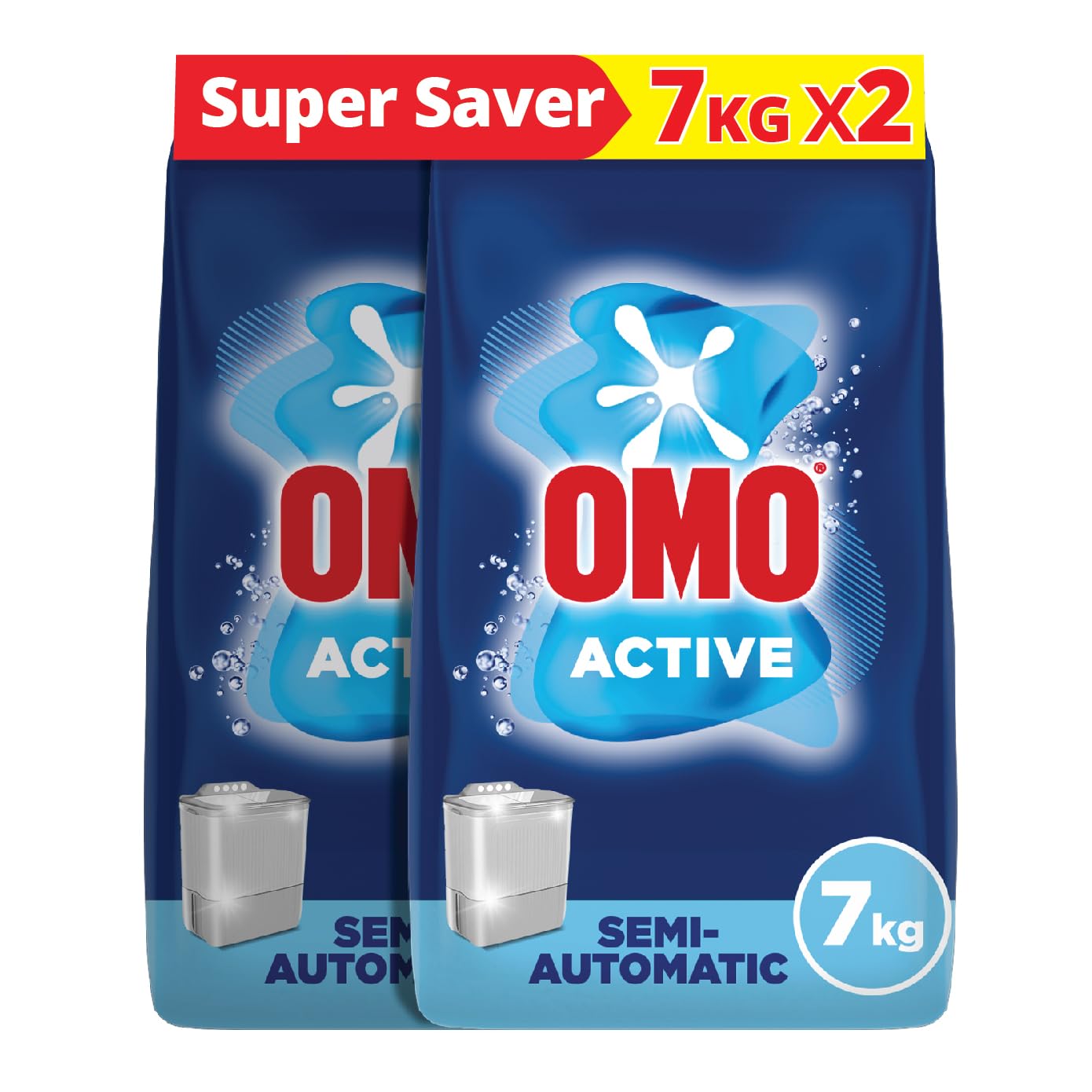 OMO Semi - Automatic Powder Laundry Detergent, Active, up to 100% stain ...