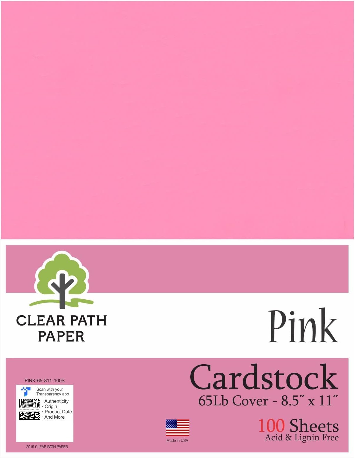 Amazon.com : Baby Pink Cardstock - 12 x 24 inch - 65Lb Cover - 25 ...